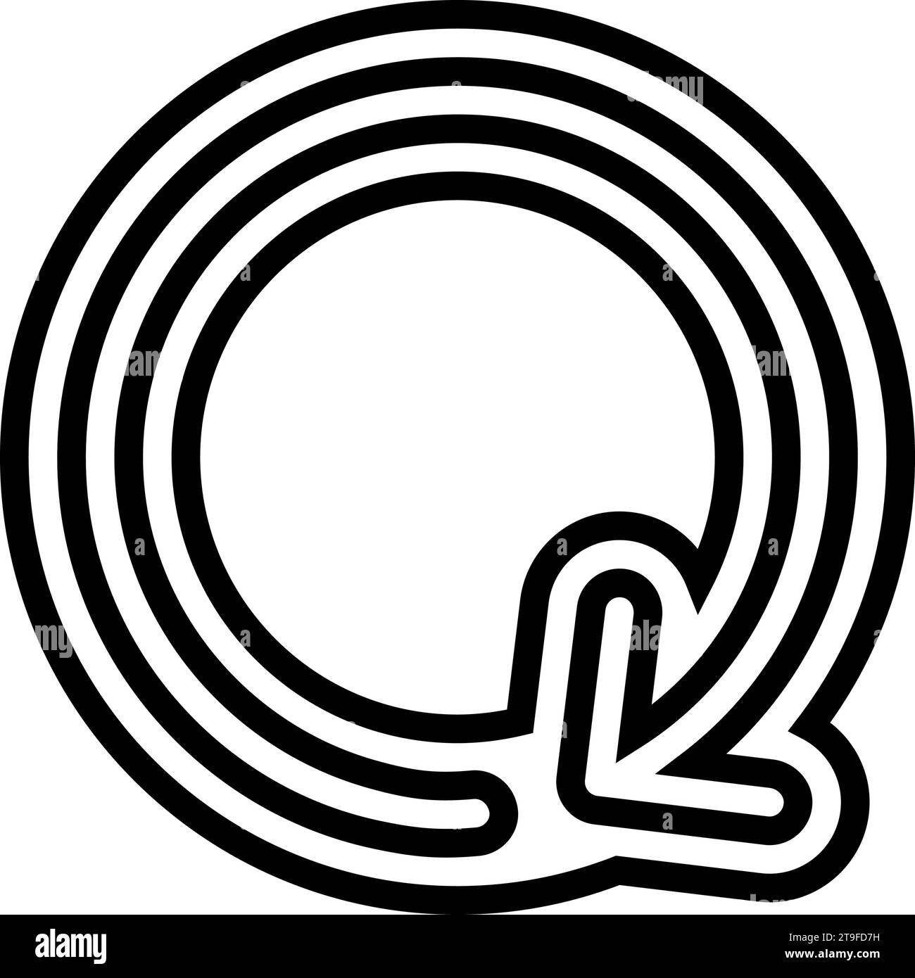 circular arrow cyclic operation line icon vector illustration Stock ...