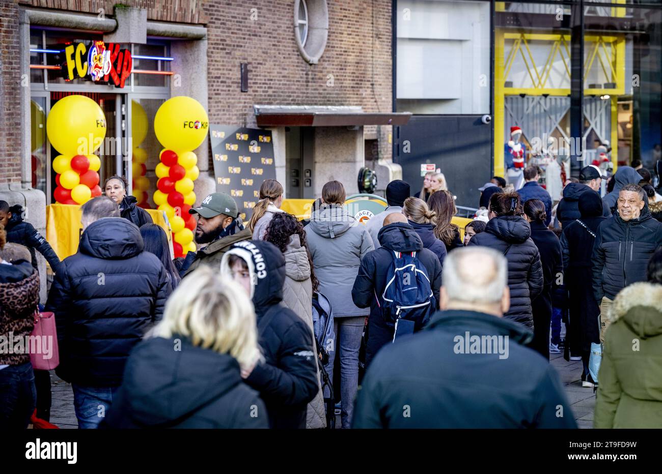 ROTTERDAM - Visitors to Jandino Asporaat's FC Kip restaurant wait in ...