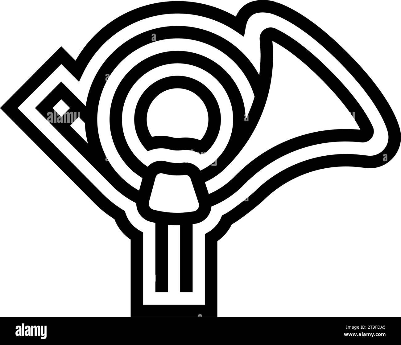 important announcement download line icon vector illustration Stock ...