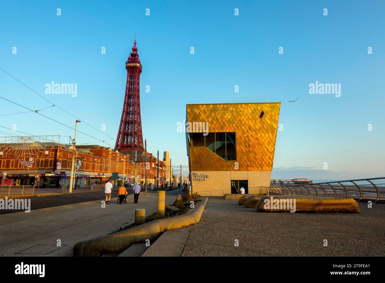Blackpool; Tower and Wedding Chapel; Lancashire; UK Stock Photo - Alamy