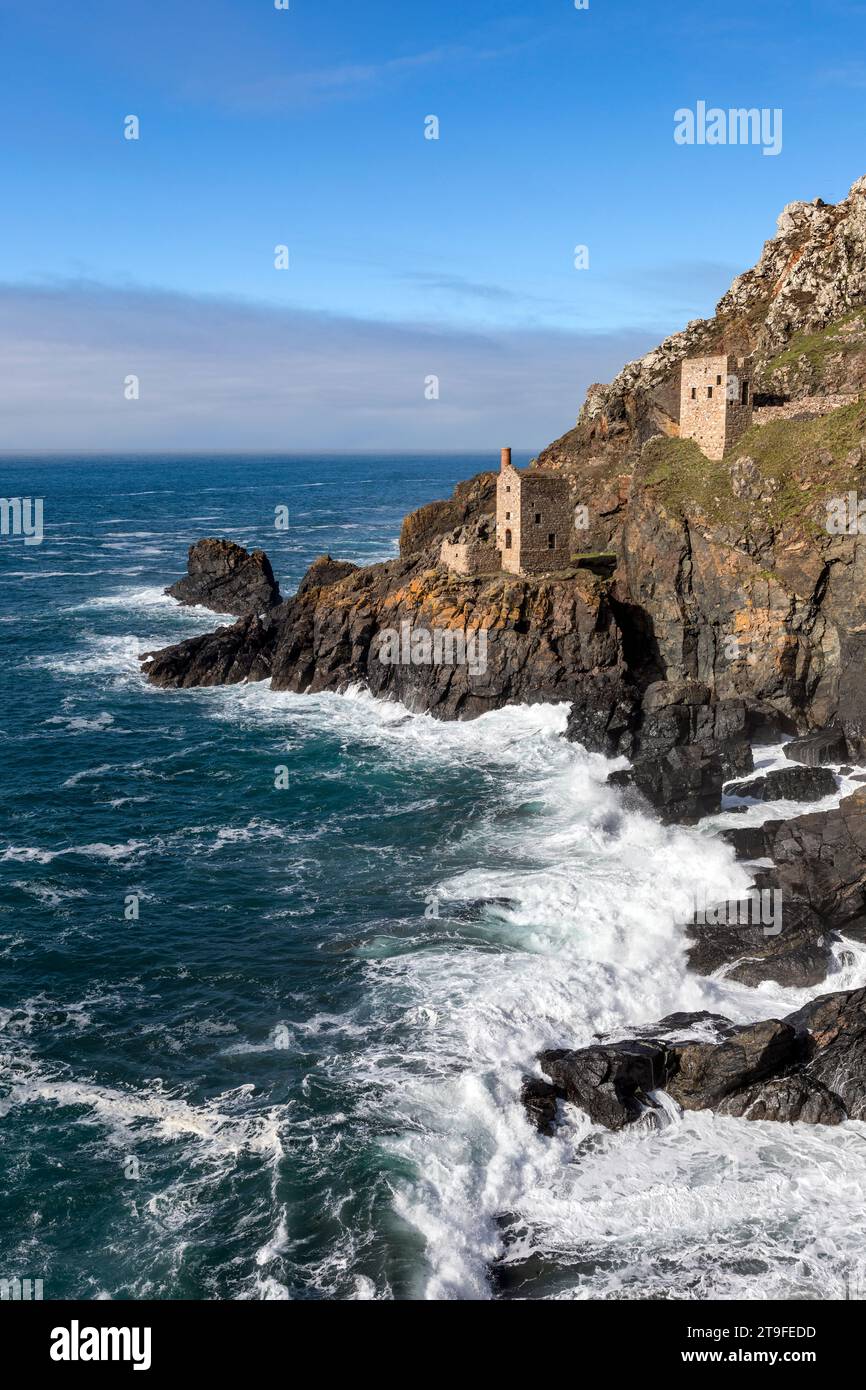 Botallack; The Crowns; Engine Houses; Cornwall; UK Stock Photo - Alamy