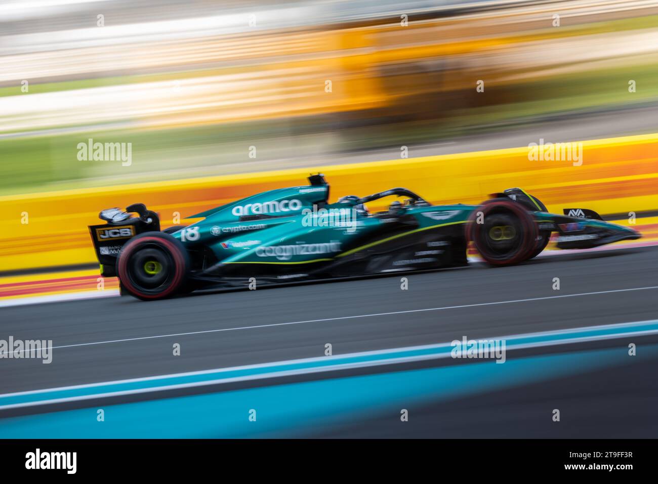 ABU DHABI,UAE. 25TH NOV 2023. LANCE STROLL (ASTON MARTIN). AHMAD ...