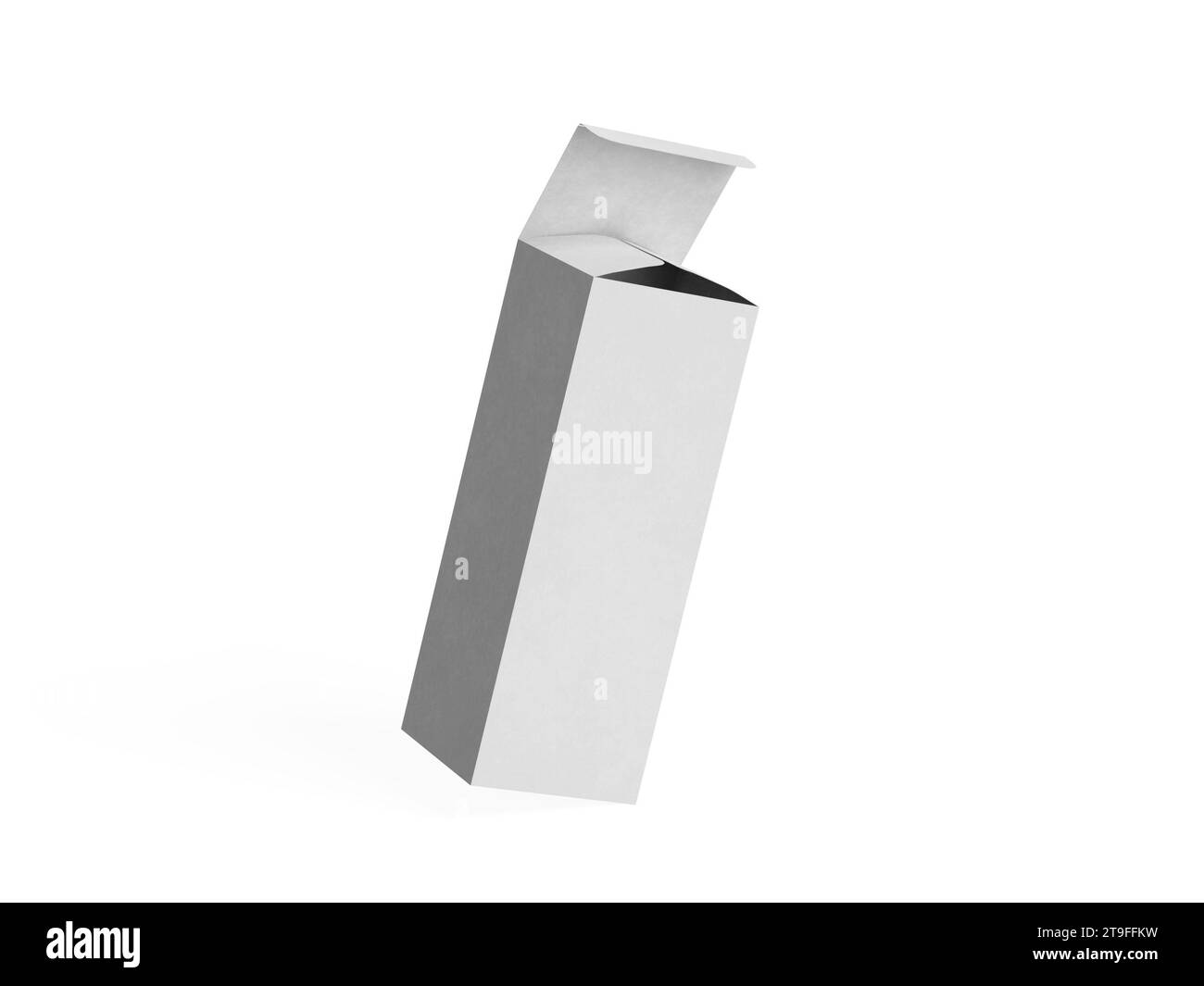 Set brown rectangular cardboard Black and White Stock Photos & Images ...