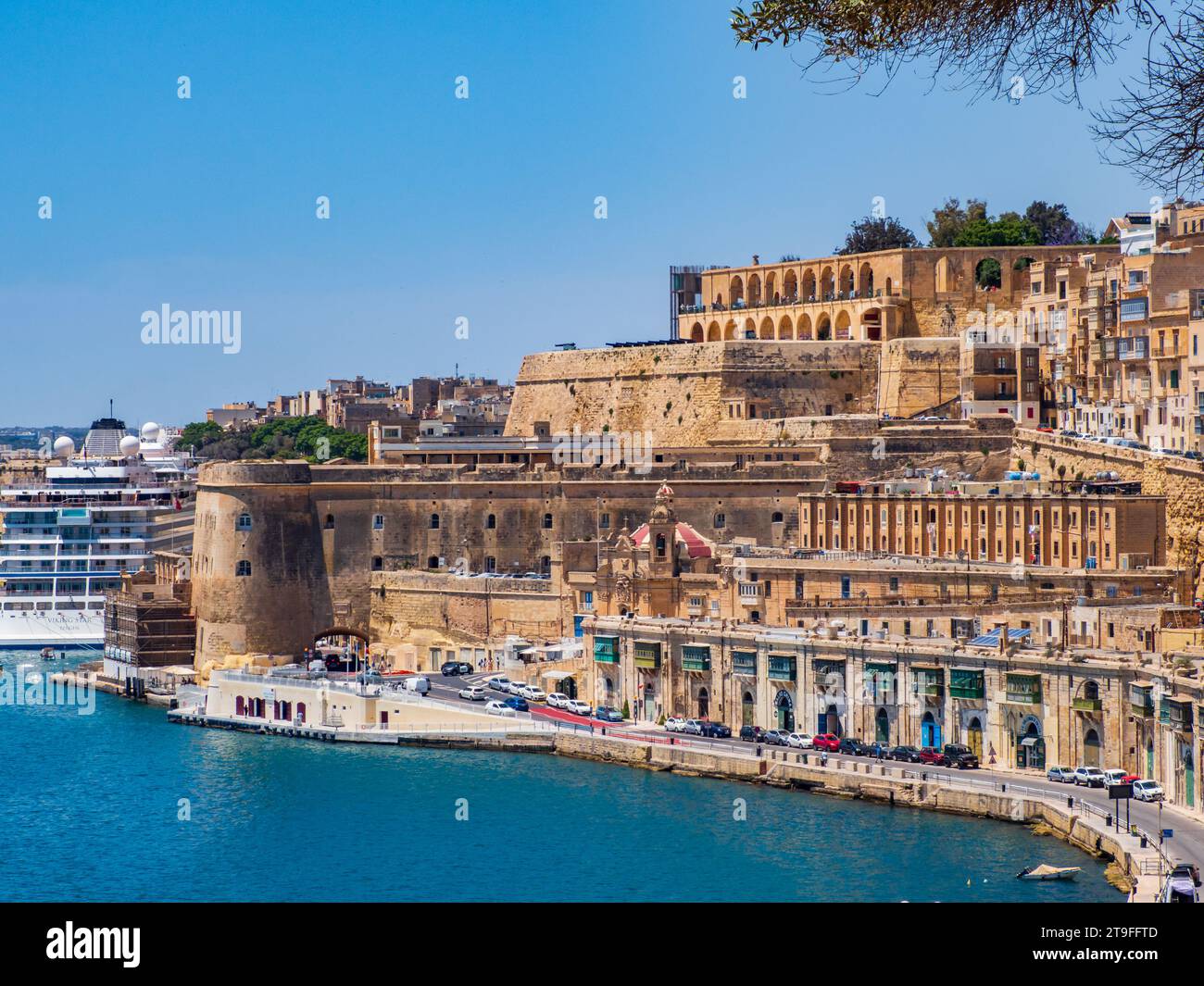 Malta, Europe - May, 2021: Valletta scenic cityscape. Grand Harbour ...