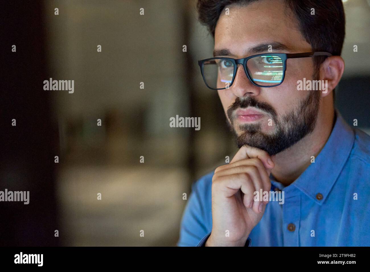 Coder Working With Ai Software Development Solutions Code Glasses