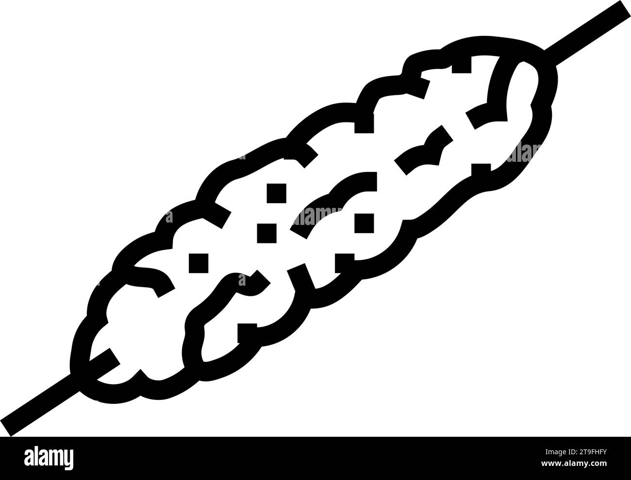 Fresh kebab icon outline Cut Out Stock Images & Pictures - Alamy