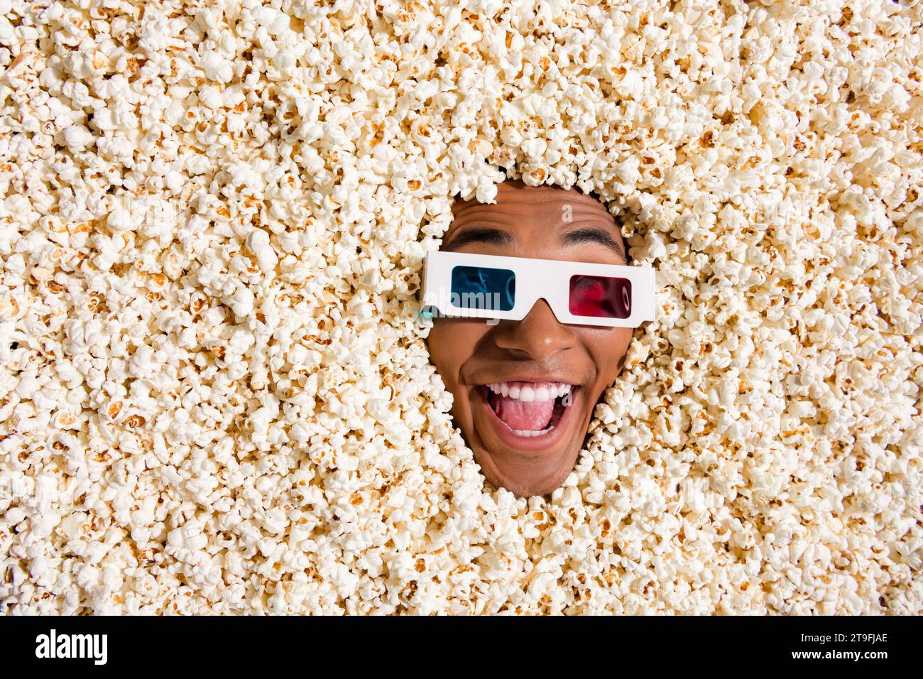 Photo of shocked surprised guy enjoy impressed cinema discounts adverts ...