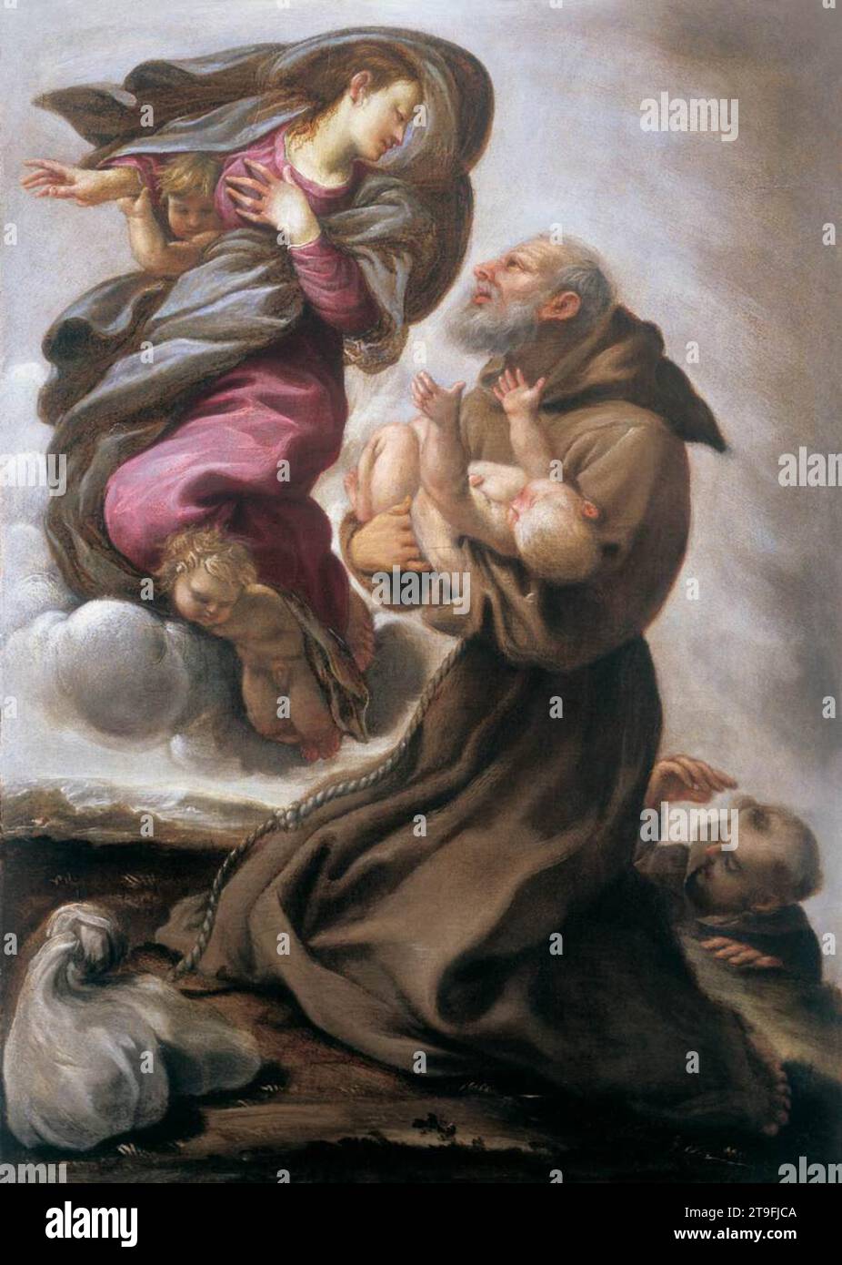 Fra Felice da Cantalice Receiving the Infant Jesus from the Virgin c ...