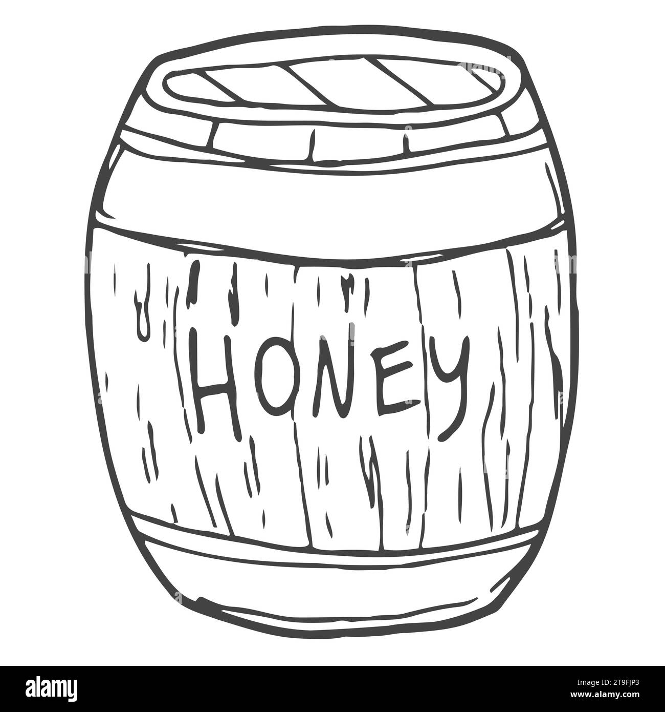 Barrel honey icon simple Stock Vector Images - Alamy