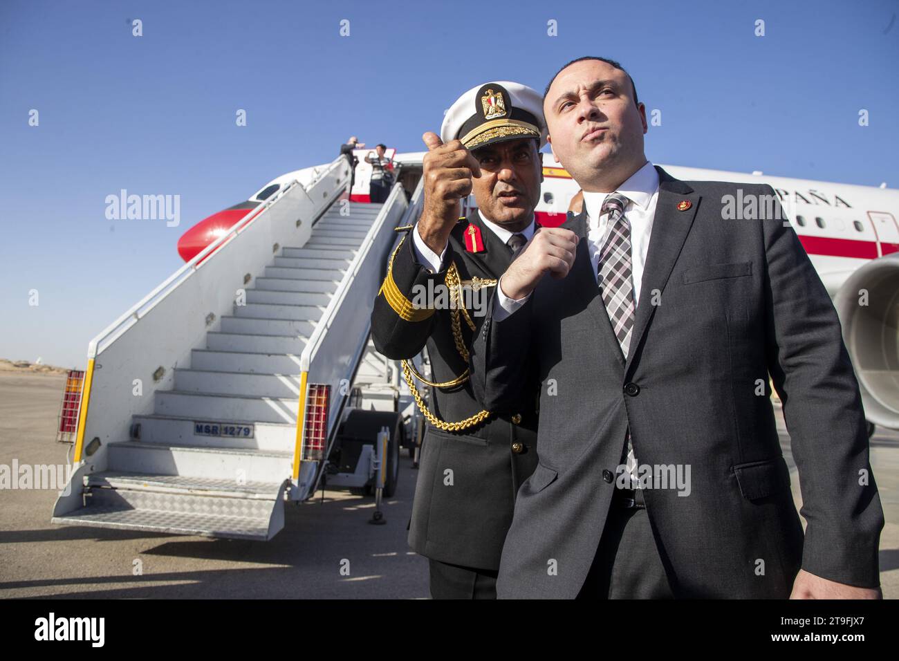 Illustration picture shows the Spanish official airplane with Egypt ...