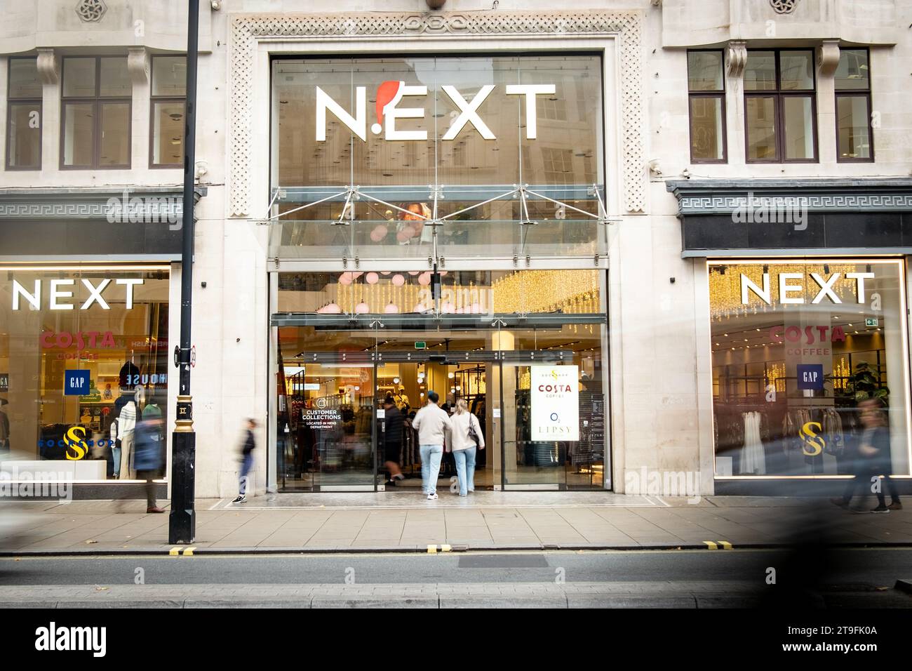 LONDON- NOVEMBER 23, 2023: Next flagship store and motion blurred ...