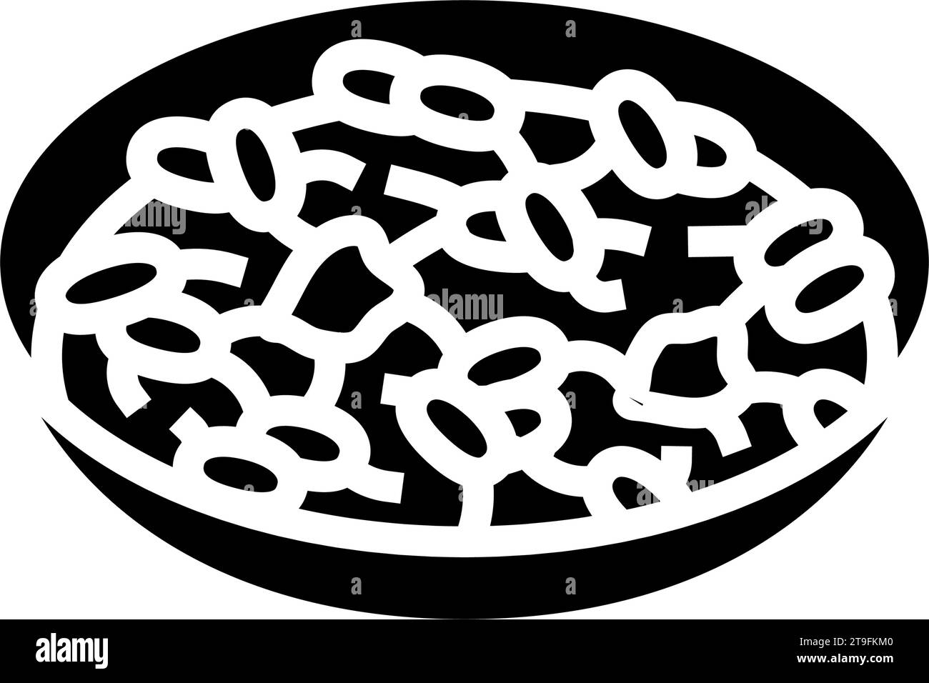 greek salad cuisine glyph icon vector illustration Stock Vector Image ...