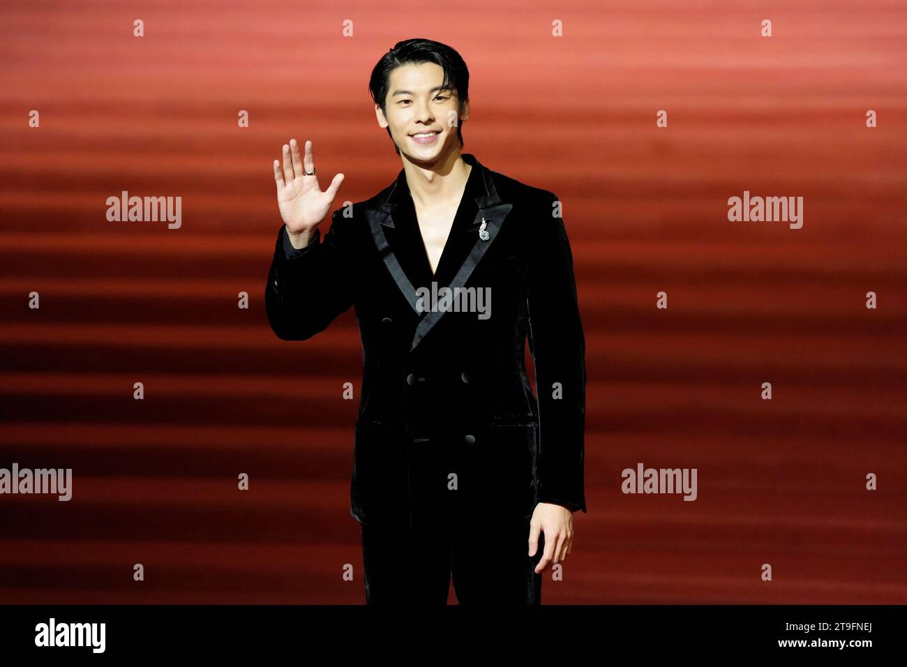 Taiwanese actor Hsu Kuang-han arrives at the 60th Golden Horse Awards ...