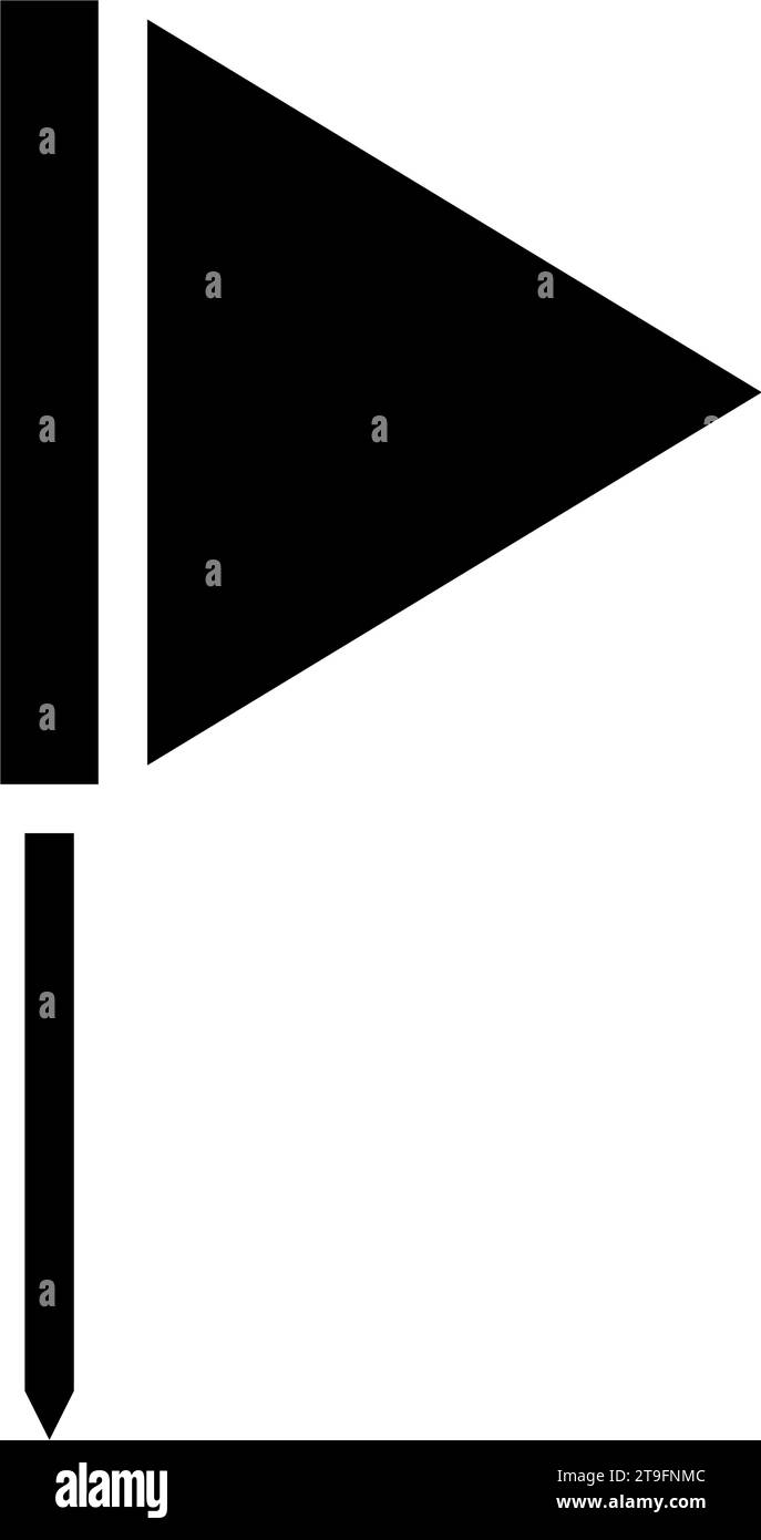 flag red pointer map location glyph icon vector illustration Stock Vector Image & Art - Alamy