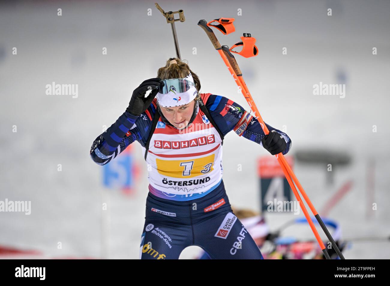 Justine Braisaz-Bouchet of France during the Mixed Relay event of the ...