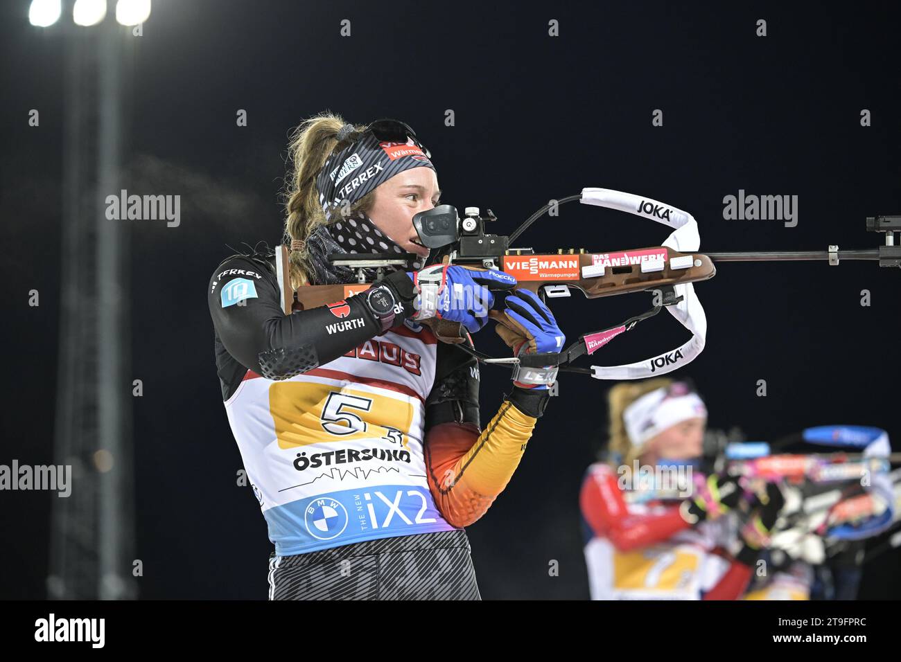 Sofia Schneider of Germany during the Mixed Relay event of the IBU ...