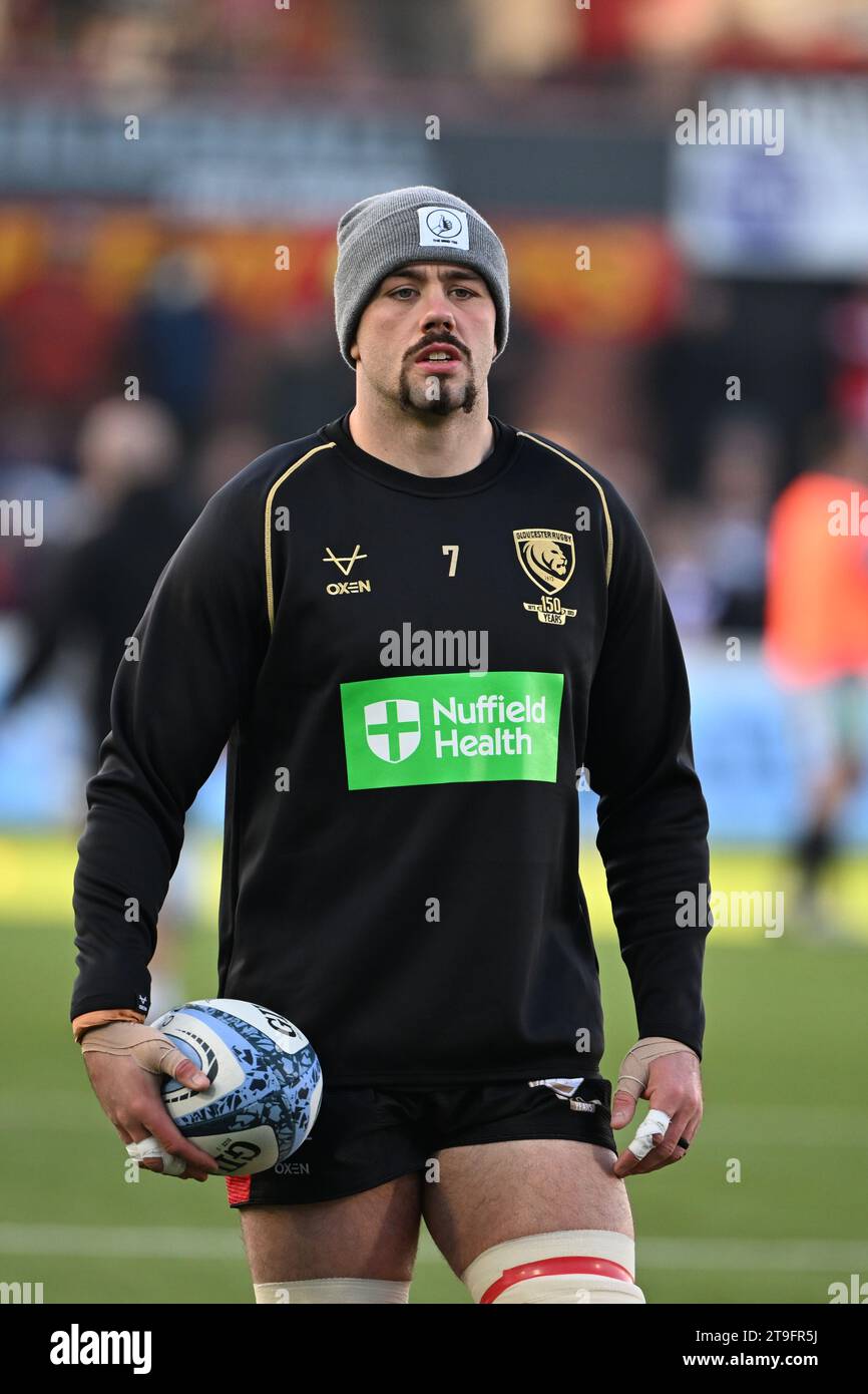 Kingsholm Stadium, Gloucester, Gloucestershire, UK. 25th Nov, 2023 ...