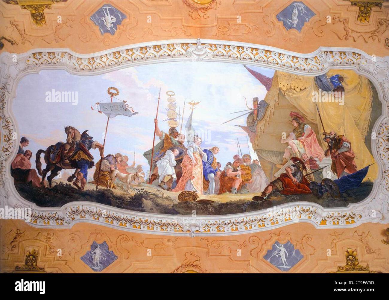 The Magnanimity of Scipio 1745-50 by Francesco Fontebasso Stock Photo ...