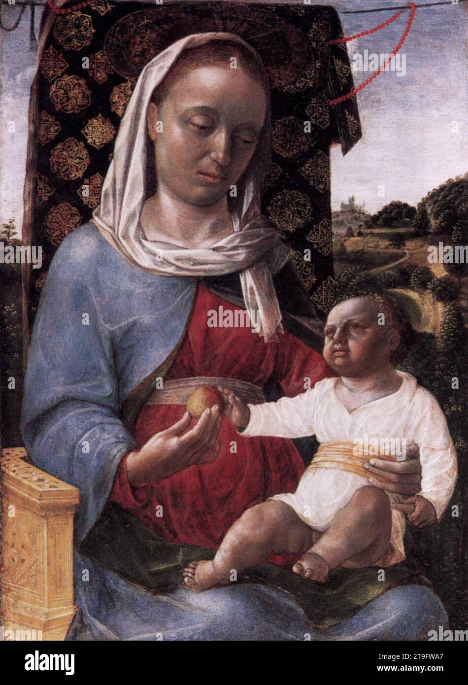 Virgin and Child 1460s by Vincenzo Foppa Stock Photo - Alamy