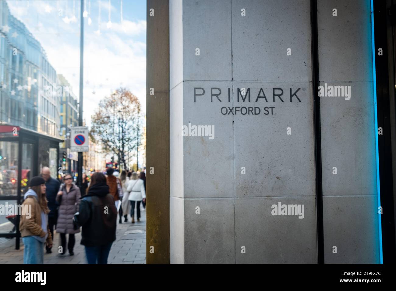 LONDON- NOVEMBER 23, 2023: Primark fast fashion retail shop on Oxford ...