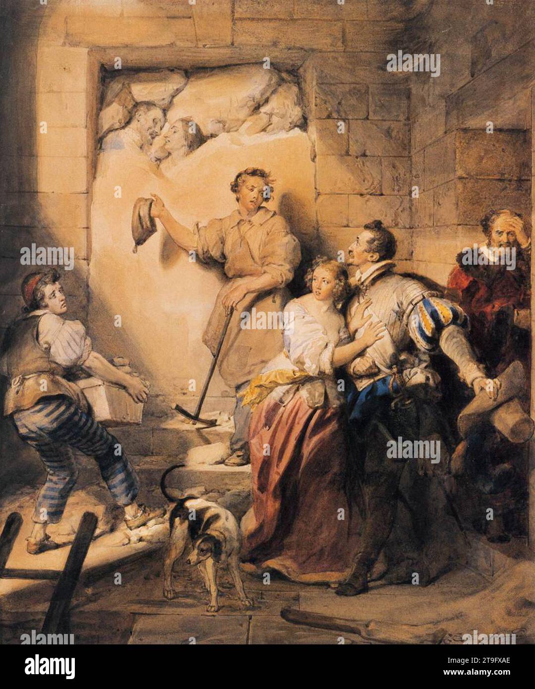 The Immured - by Alexandre-Evariste Fragonard Stock Photo - Alamy