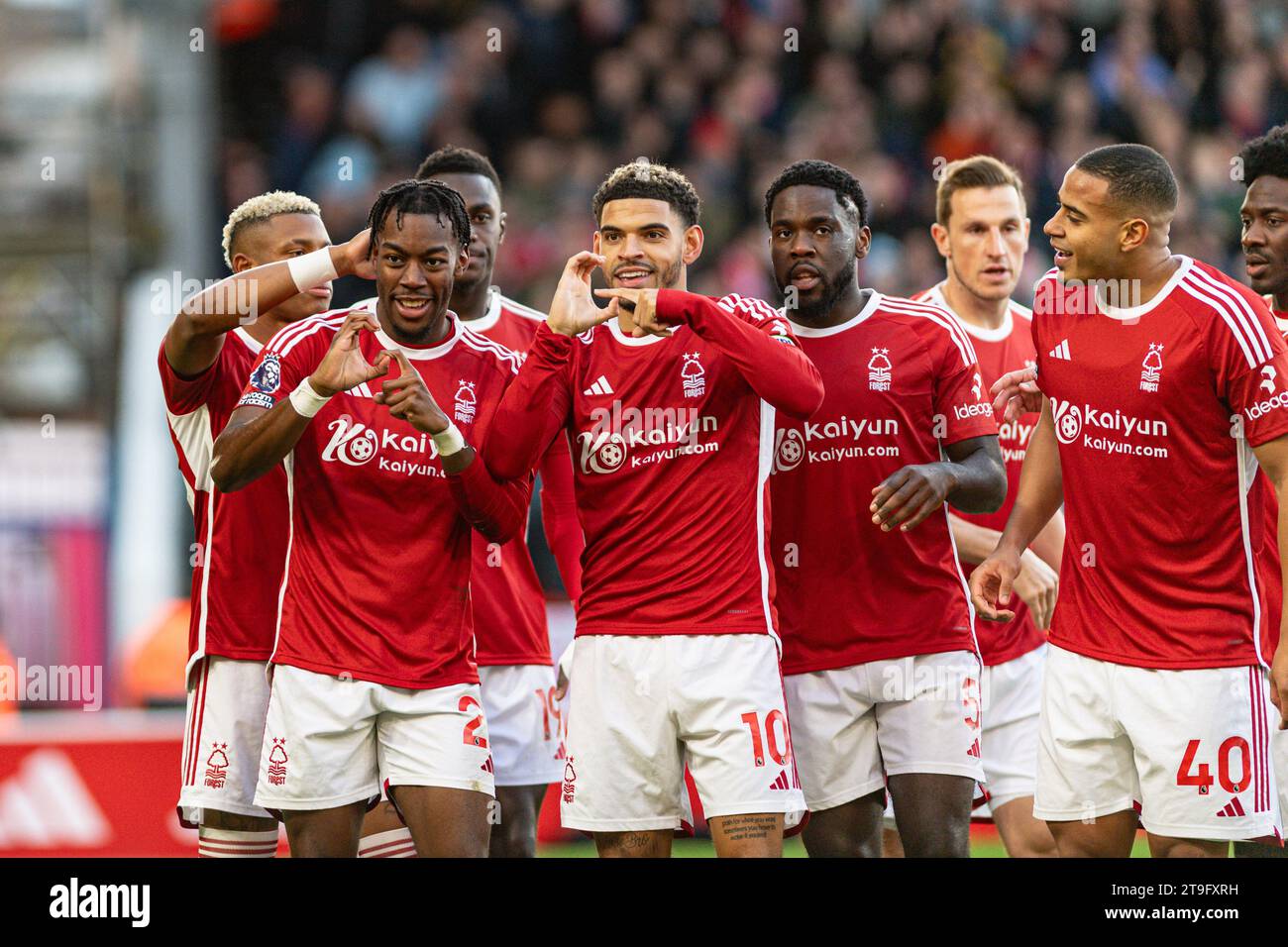 The City Ground, Nottingham, UK. 25th Nov, 2023. Premier League ...