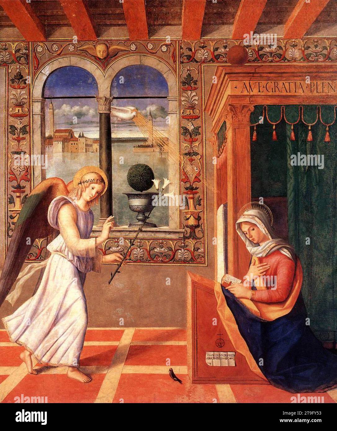 Annunciation 1504 by Francesco Di Simone Da Santacroce Stock Photo - Alamy