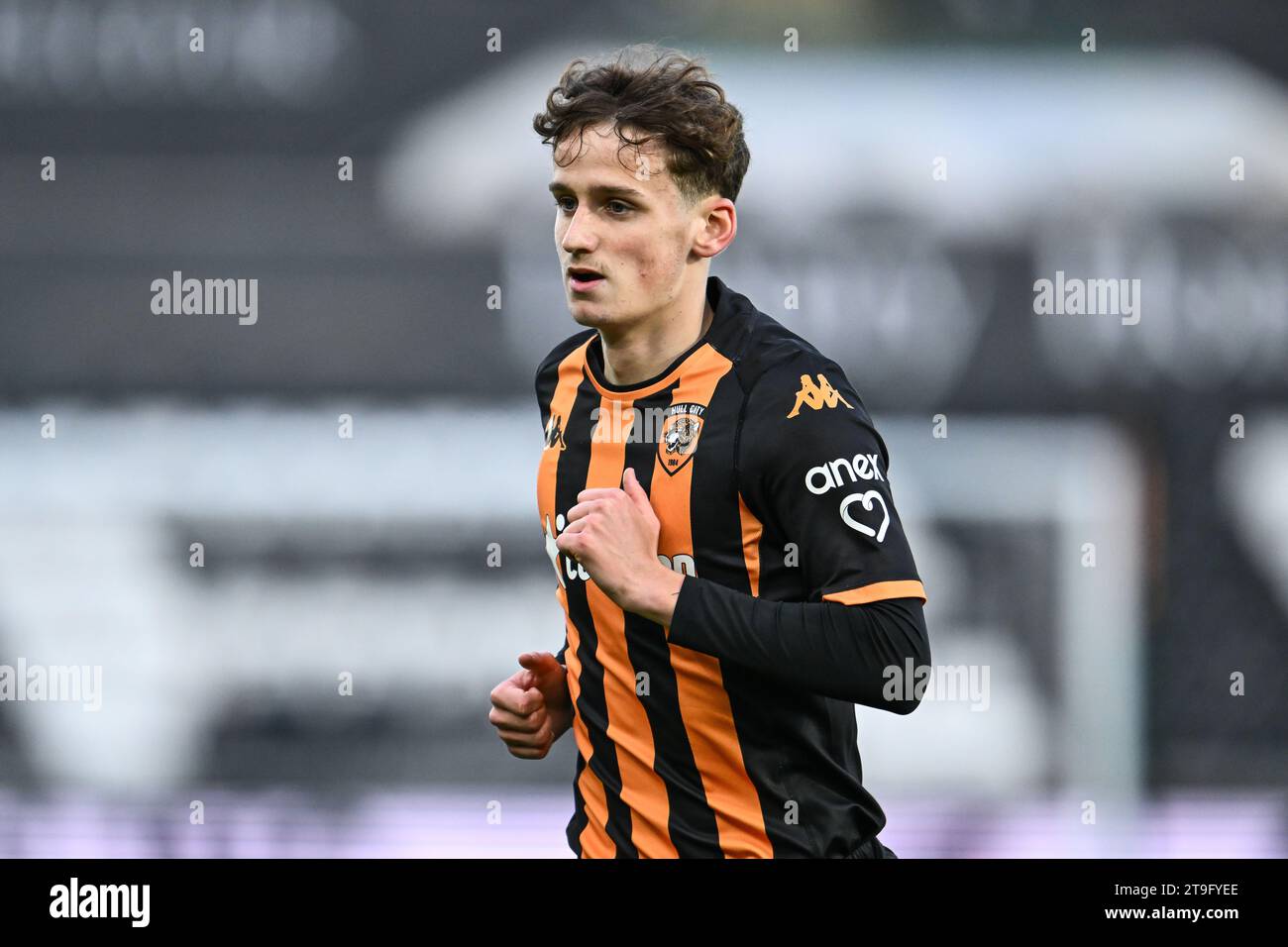 Tyler Morton #15 of Hull City during the Sky Bet Championship match ...
