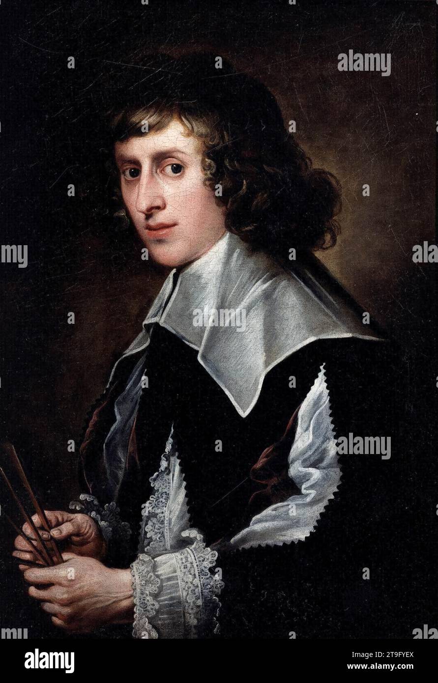 Portrait of Lucas Faydherbe 1640s by Lucas The Younger Franchoys Stock ...