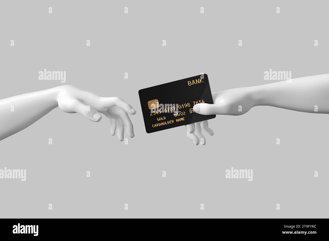 Hand to Hand. Abstract Imitation of Michelangelo's the Creation of Adam ...
