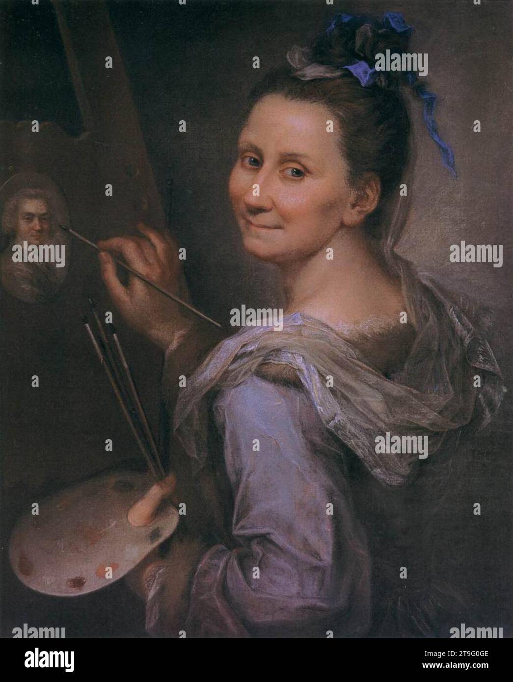 Self-Portrait c. 1720 by Giovanna Fratellini Stock Photo - Alamy