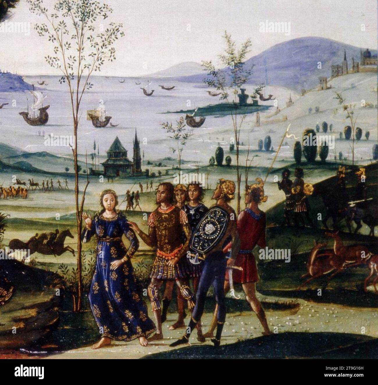 The Magnanimity of Scipio Africanus (detail) - by Bernardino Fungai ...