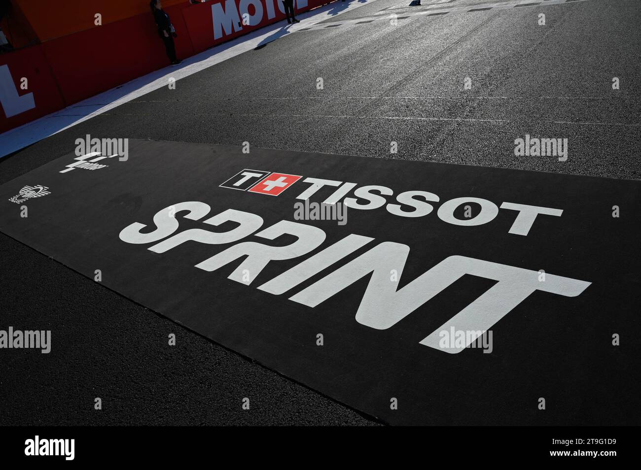 Valencia, Spain. 25th Nov, 2023. Logo of Tissot Sprint Race during 2023 ...