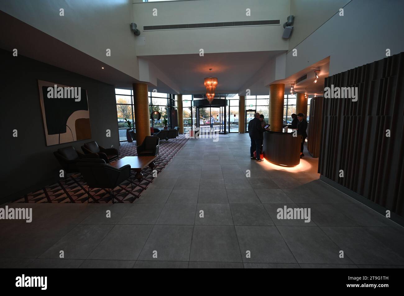 Entrance hall of a hotel at the NEC in Birmingham Stock Photo - Alamy