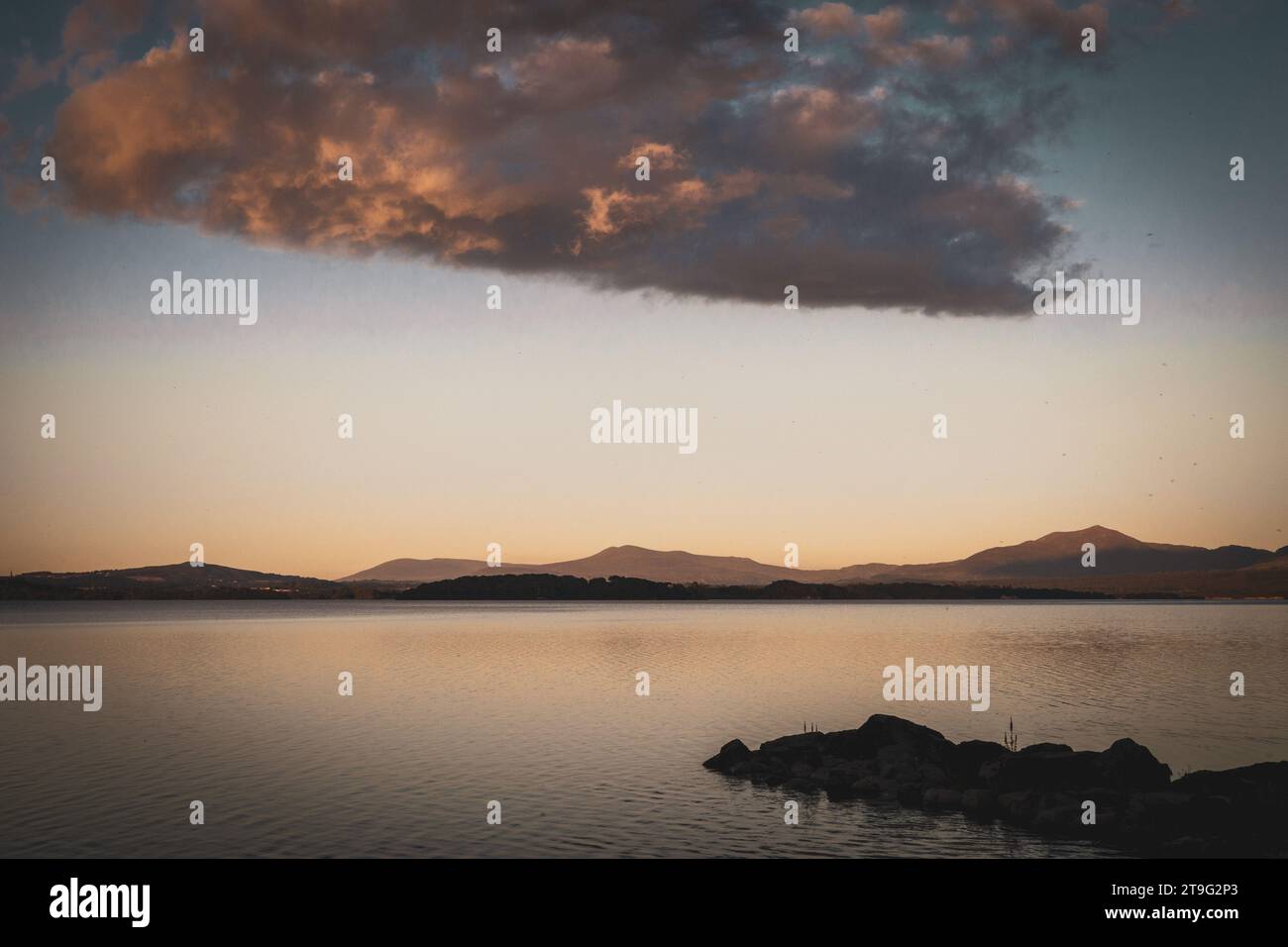 Beautiful purple sunrise over hi-res stock photography and images - Alamy