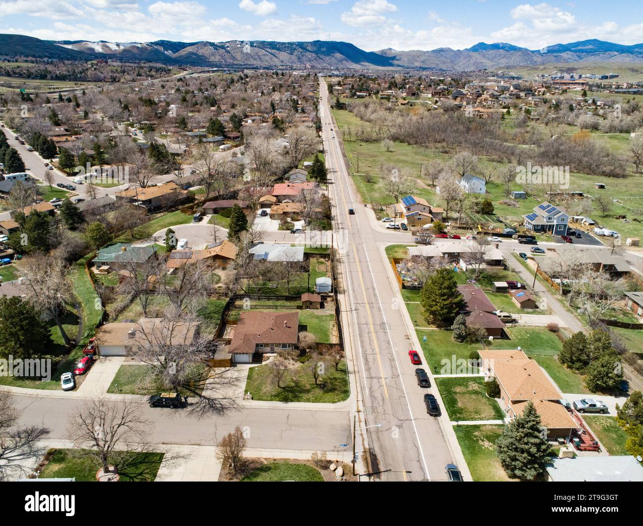 Original neighborhood in historic downtown Denver Colorado. Xenon ...