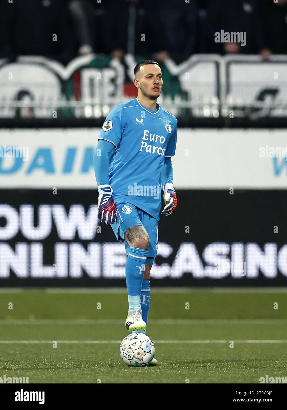 ROTTERDAM - Feyenoord goalkeeper Justin Bijlow during the Dutch ...