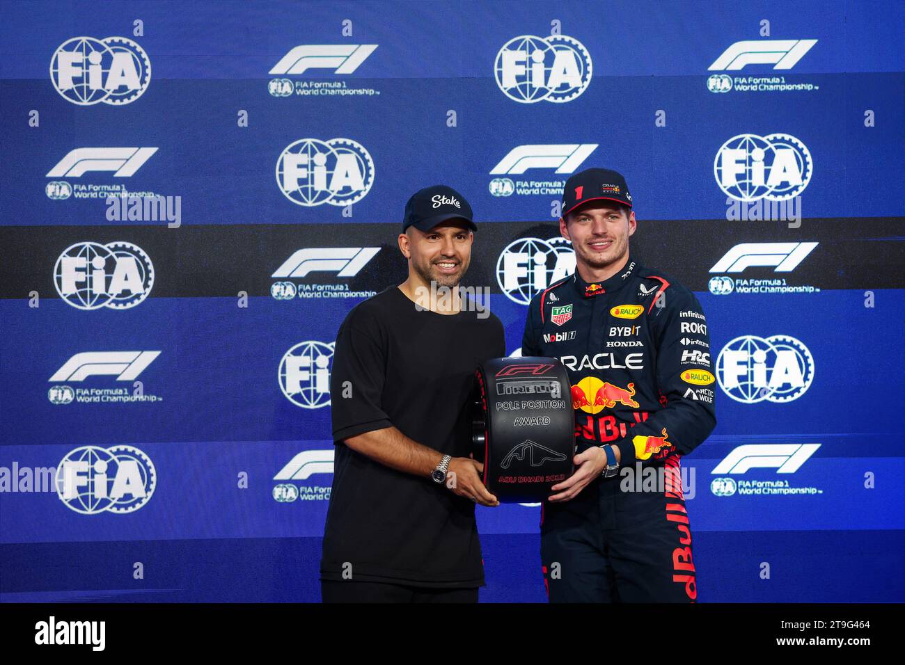 VERSTAPPEN Max (ned), Red Bull Racing RB19, portrait during the 2023 Formula 1 Etihad Airways ...