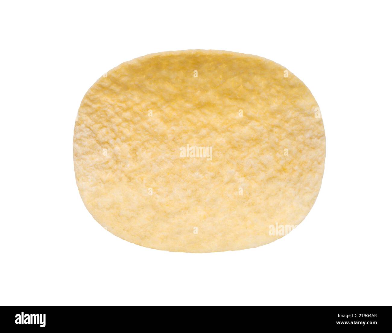 Potato chips one, isolated on white background with clipping path ...