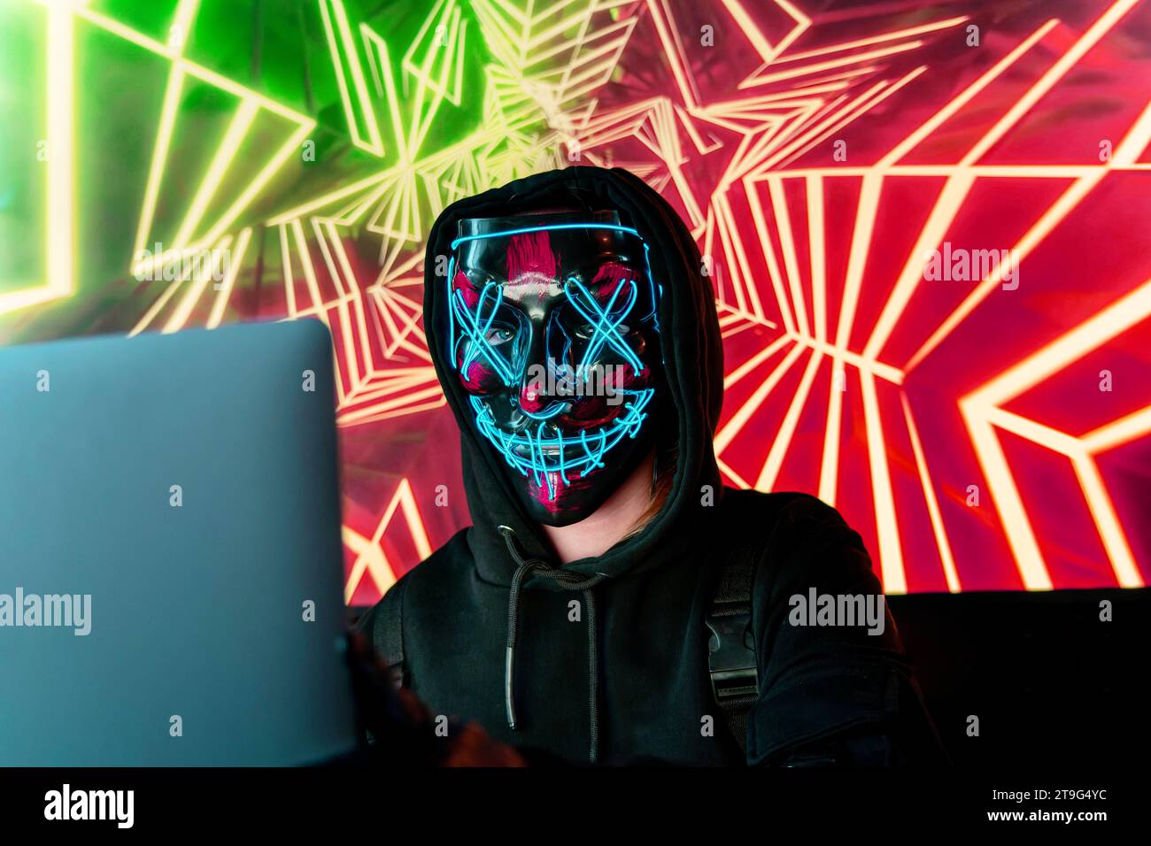 Hacker burglar red team exploit vulnerability security of data server ...