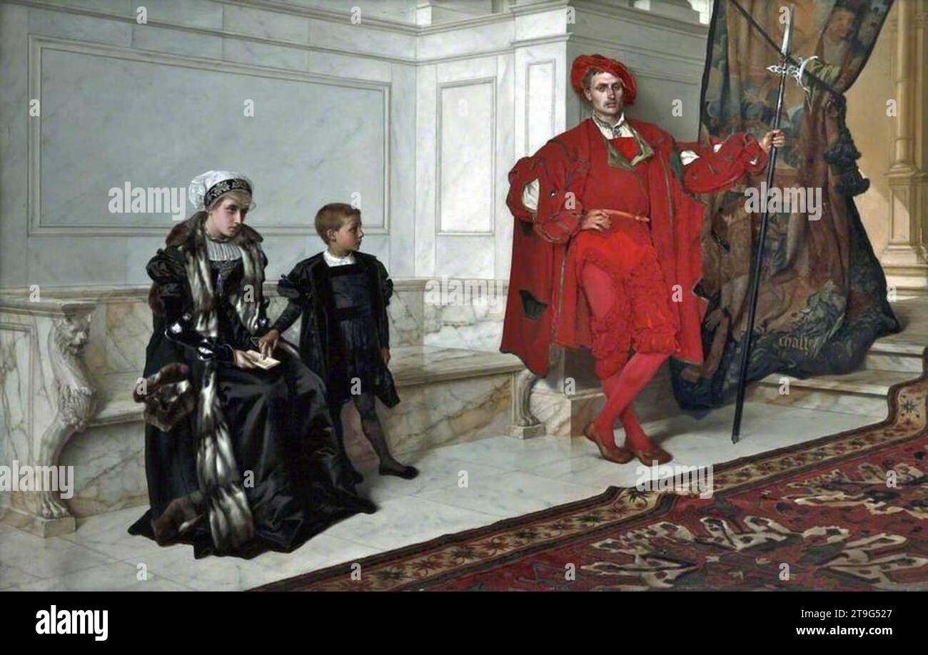 Awaiting An Audience 1886 by Willem Geets Stock Photo - Alamy