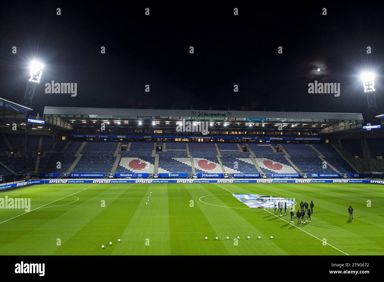HEERENVEEN - Overview of the Abe Lenstra Stadium stadium during the ...