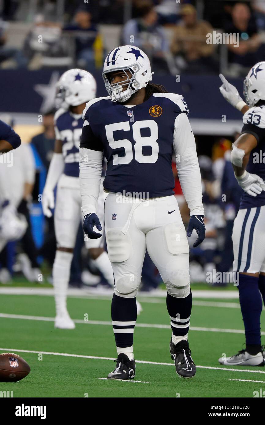 Dallas Cowboys defensive tackle Mazi Smith (58) defends during an NFL ...