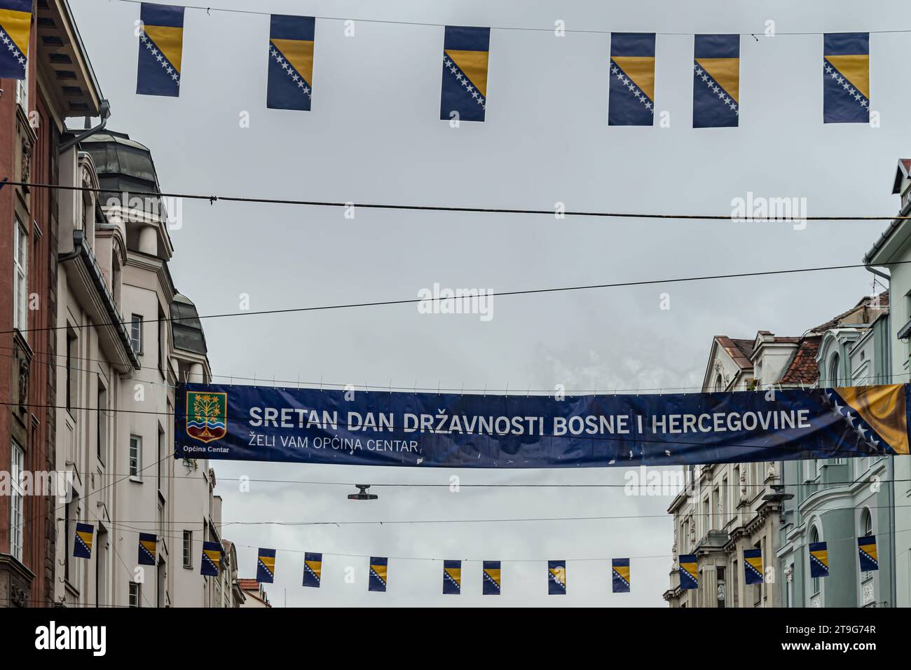 Bosnia and Herzegovina Celebrates Statehood Day with Flags and Wreaths ...