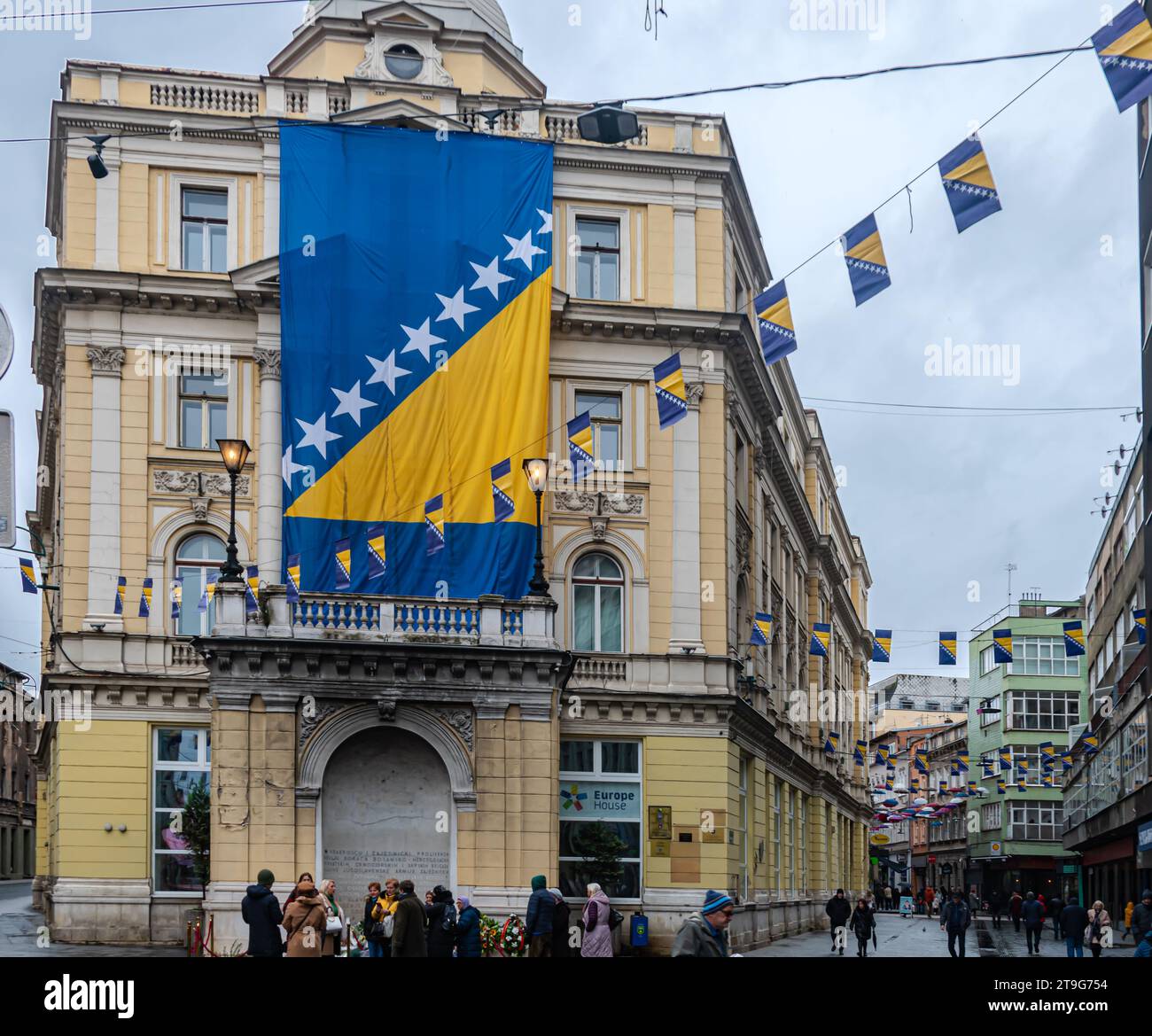 Bosnia and Herzegovina Celebrates Statehood Day with Flags and Wreaths ...