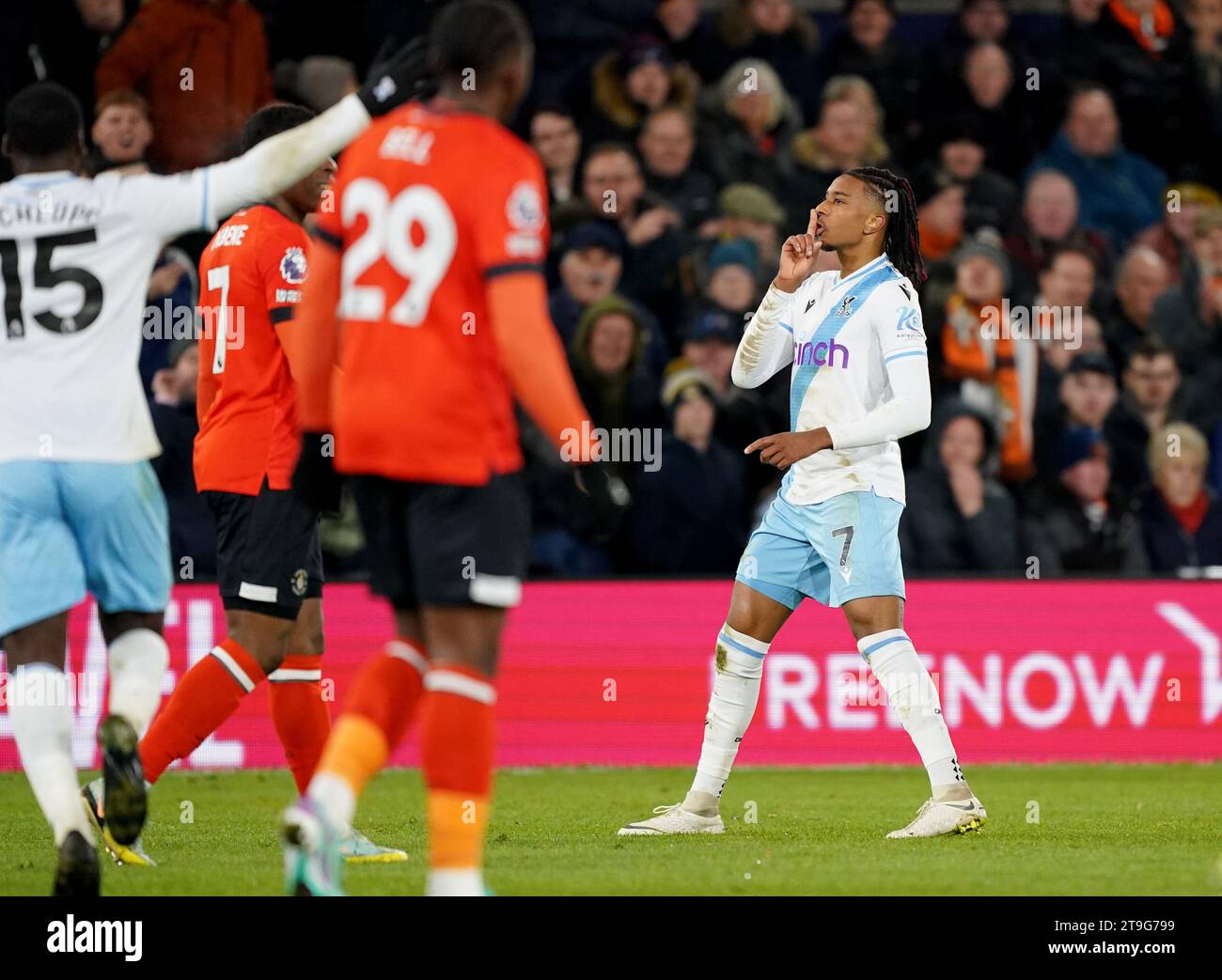 Crystal Palace's Michael Olise celebrates scoring their side's first ...