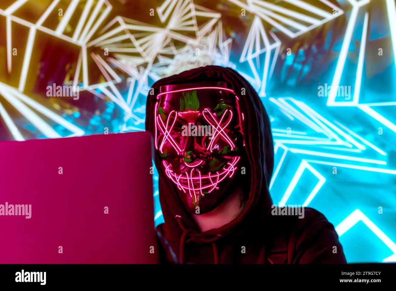 Hacker Burglar Red Team Exploit Vulnerability Security Of Data Server