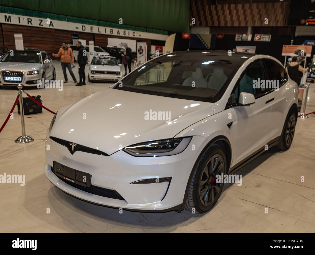 Tesla Model Y at Sarajevo Car Show - SIA 2023 Stock Photo - Alamy