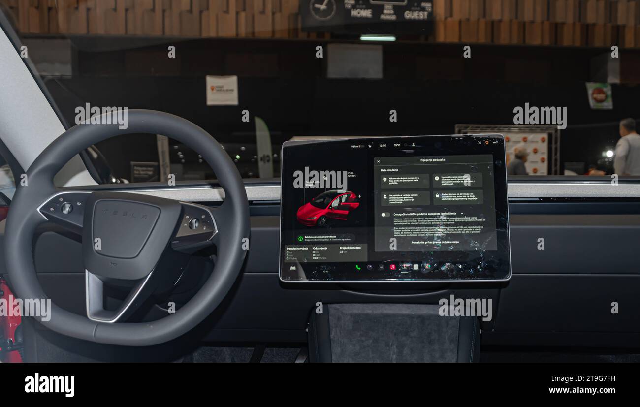 Tesla Model 3 at Sarajevo Car Show - SIA 2023 Stock Photo - Alamy