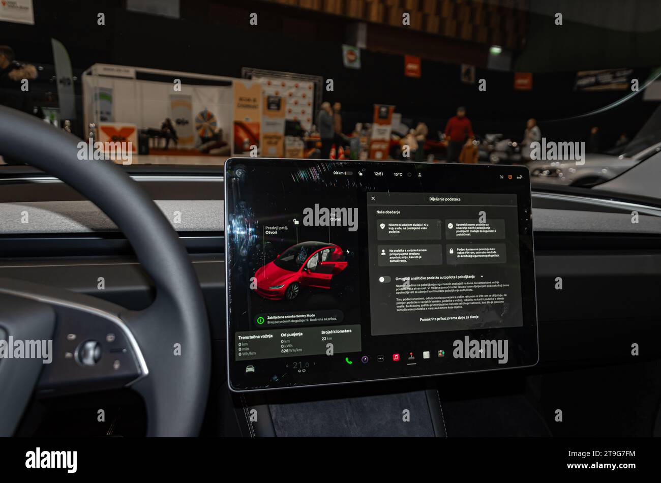 Tesla Model 3 at Sarajevo Car Show - SIA 2023 Stock Photo - Alamy